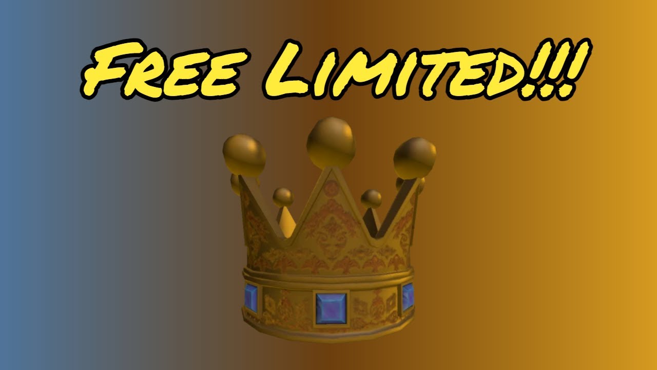 How to get the Sapphire Sovereign Crown! |ROBLOX LIMITED| - YouTube