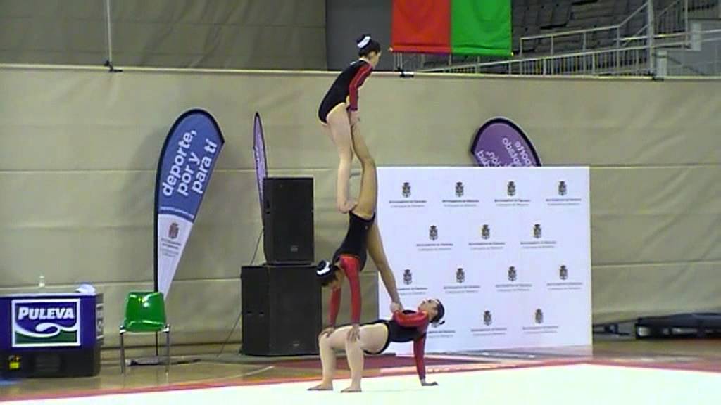 G.Acrobática, Senior WG Estático. Michelle, Mónica y Deanna, Cork Acro ...