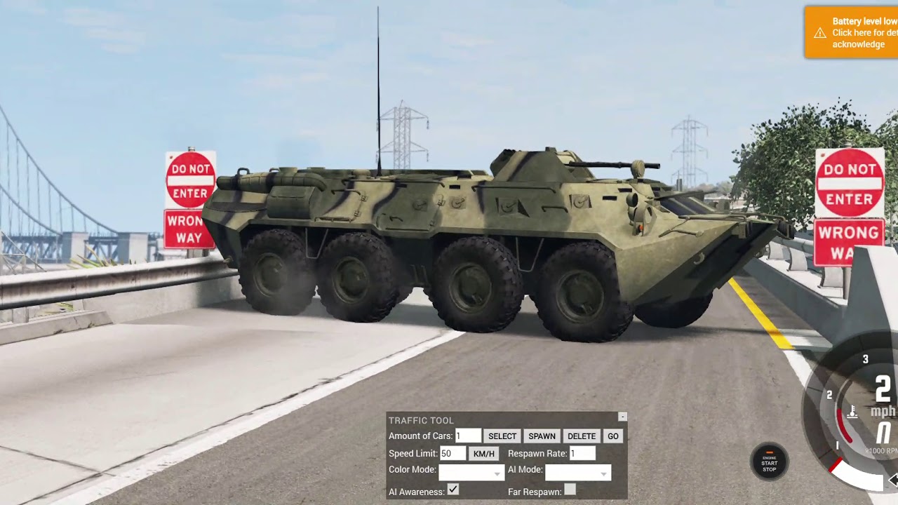 BeamNG drive btr chase - YouTube