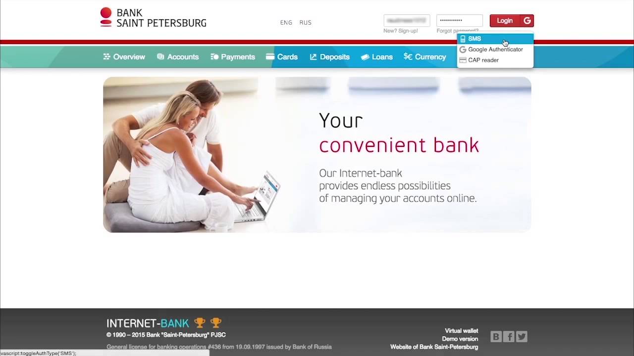 Secure login to online bank - YouTube