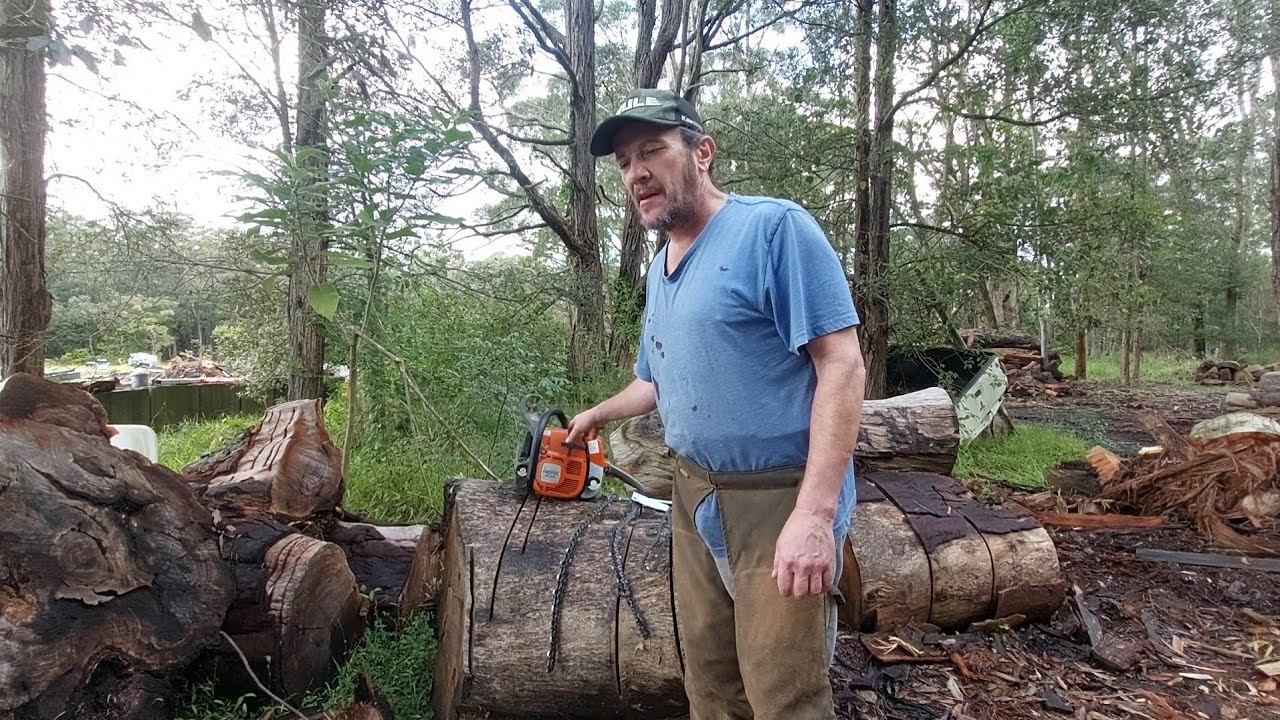 Chainsaw chain angle ,different angles then usual ? part 1 - YouTube