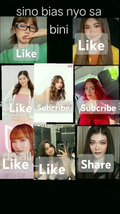 sino bias nyo sa bini @bini#binipH#mikha#colet - YouTube