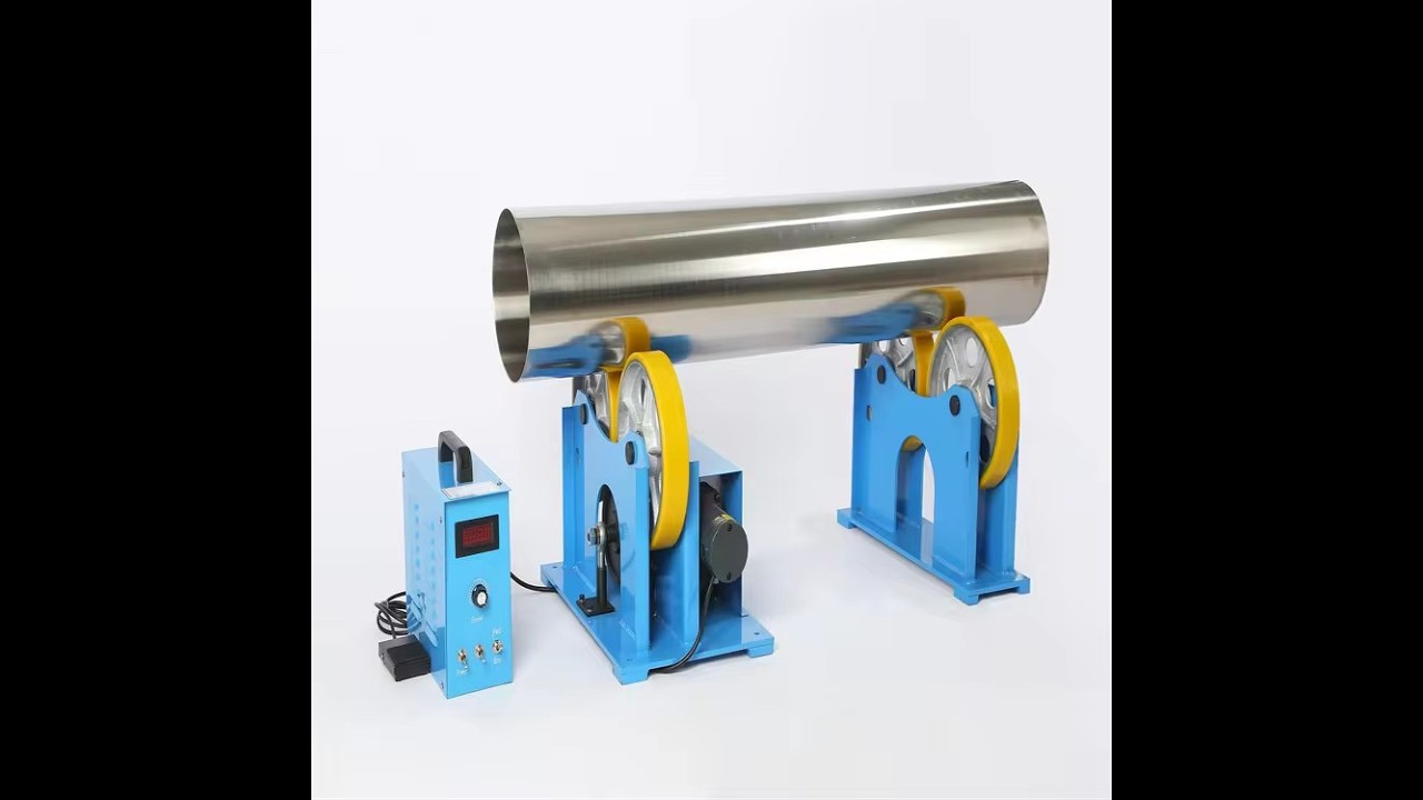 welding rotator for big tube pressure vessel - YouTube