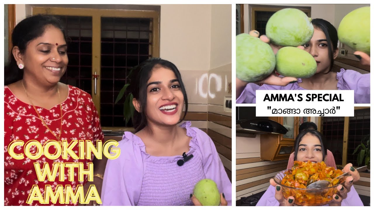 Cooking with amma 🥰 Oru adipoli Amma de achaar recipe ayyalo guys ...