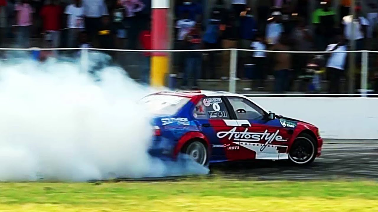 Vic Pardal drifting his 2JZ E36 at KATRA'S birthday celebration - YouTube