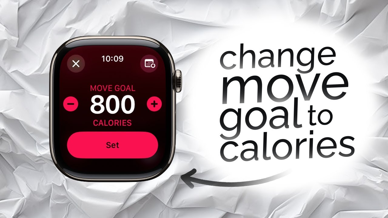 How to Change Move Goal to Calories on Apple Watch (tutorial) - YouTube