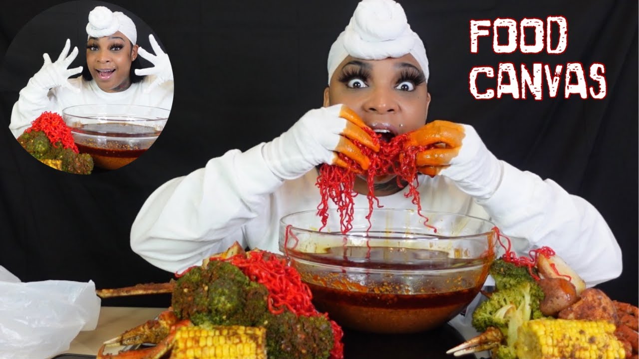 FOOD CANVAS CHALLENGE @Bloveslife - YouTube