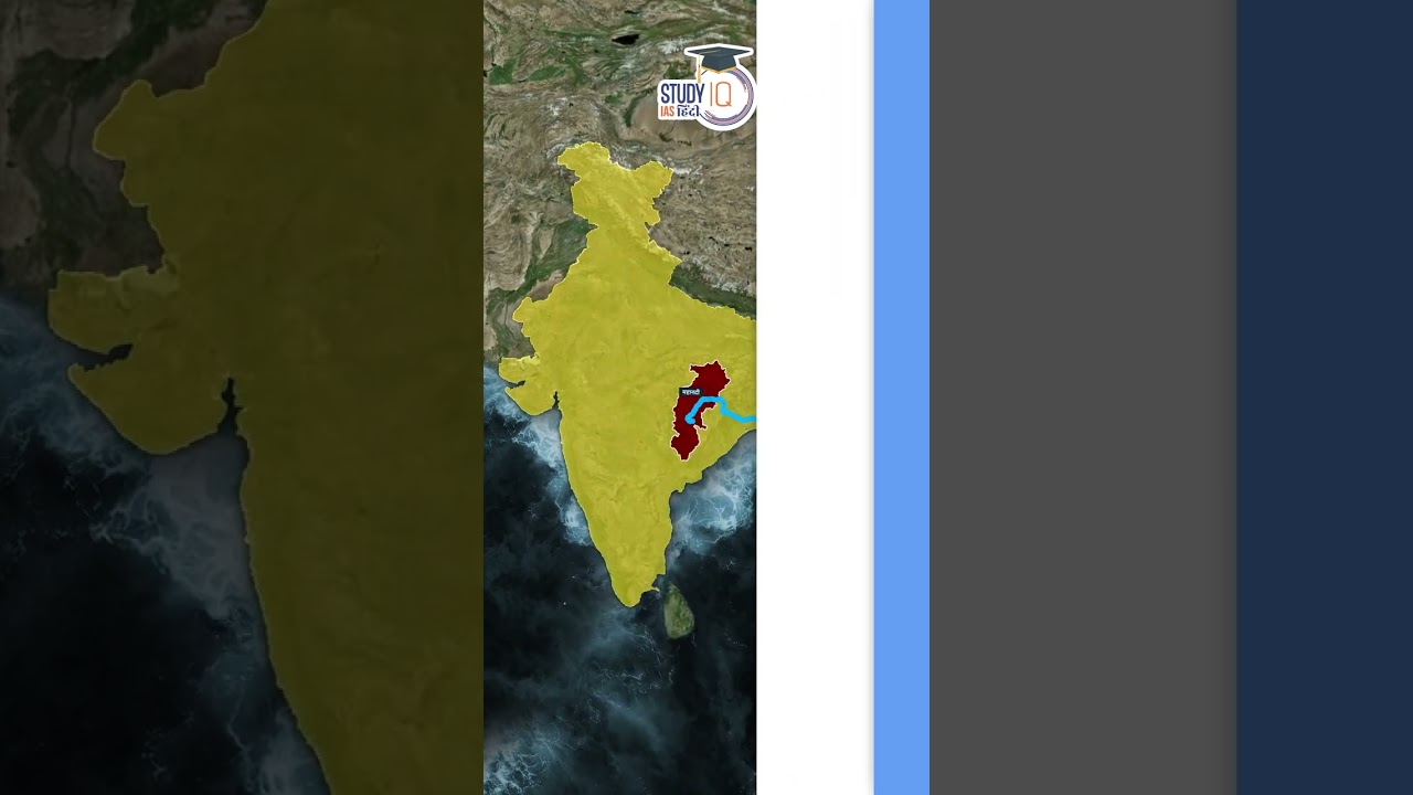 Mahanadi River । UPSC PYQ | Map In Shorts | StudyIQ IAS Hindi #upsc # ...