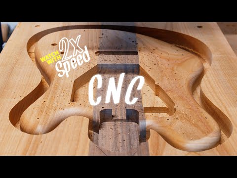 CNC Time Lapse of a Guitar Body