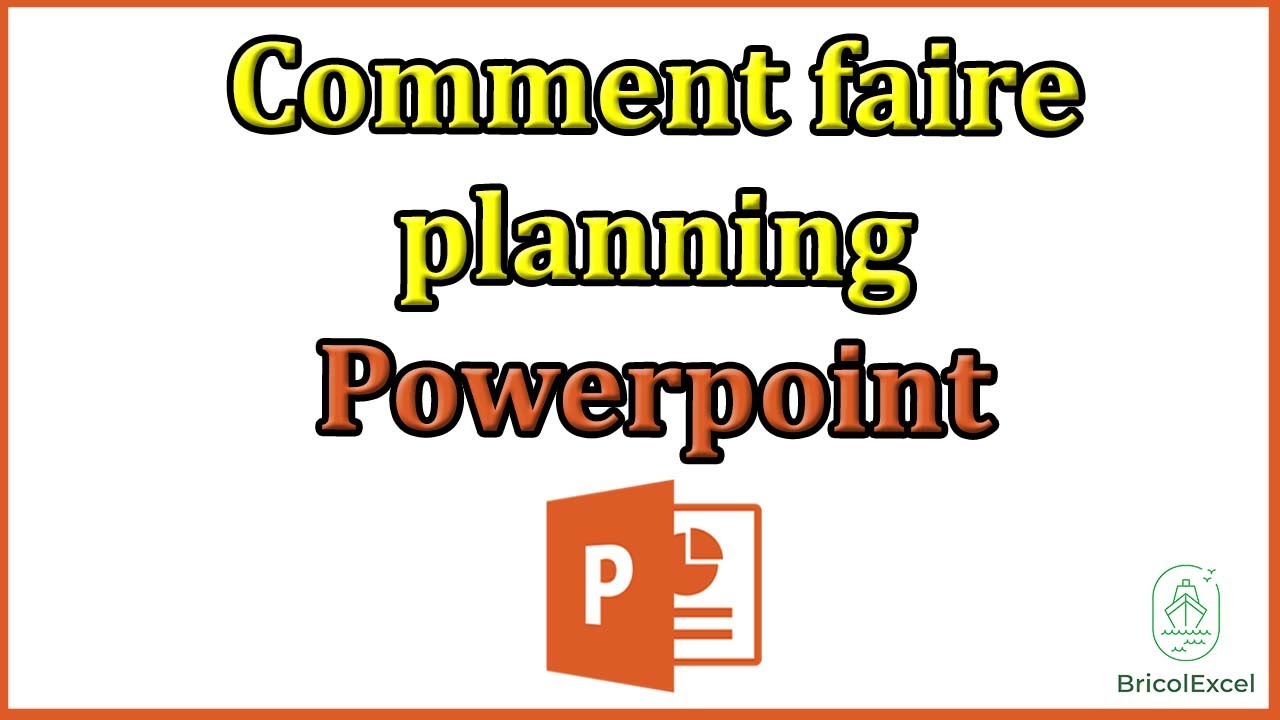Comment faire planning sur powerpoint - YouTube