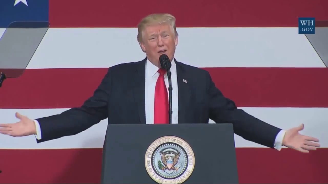 President Donald Trump TAX REFORM SPEECH in Springfield, Missouri eight ...