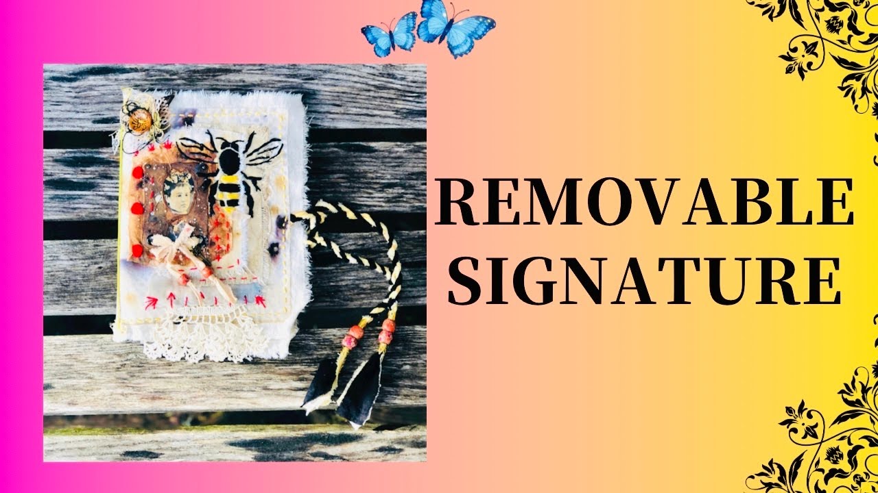How to add a removable signature (tips&tricks) beginner friendly #art # ...
