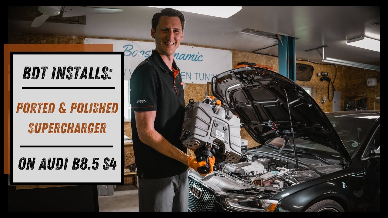 How To Install A Ported and Polished SuperCharger on Audi B8.5 S4 - YouTube