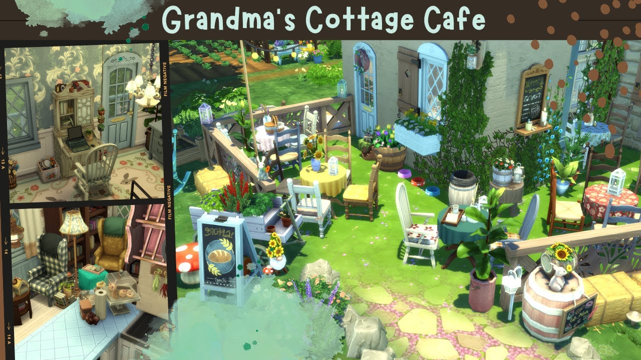 ☕📚 Grandma's Cottage Cafe - Cozy Speedbuild & talktrough on #thesims4 # ...