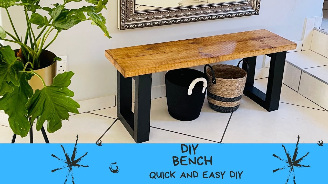 How to build a Bench // Easy DIY Bench - YouTube