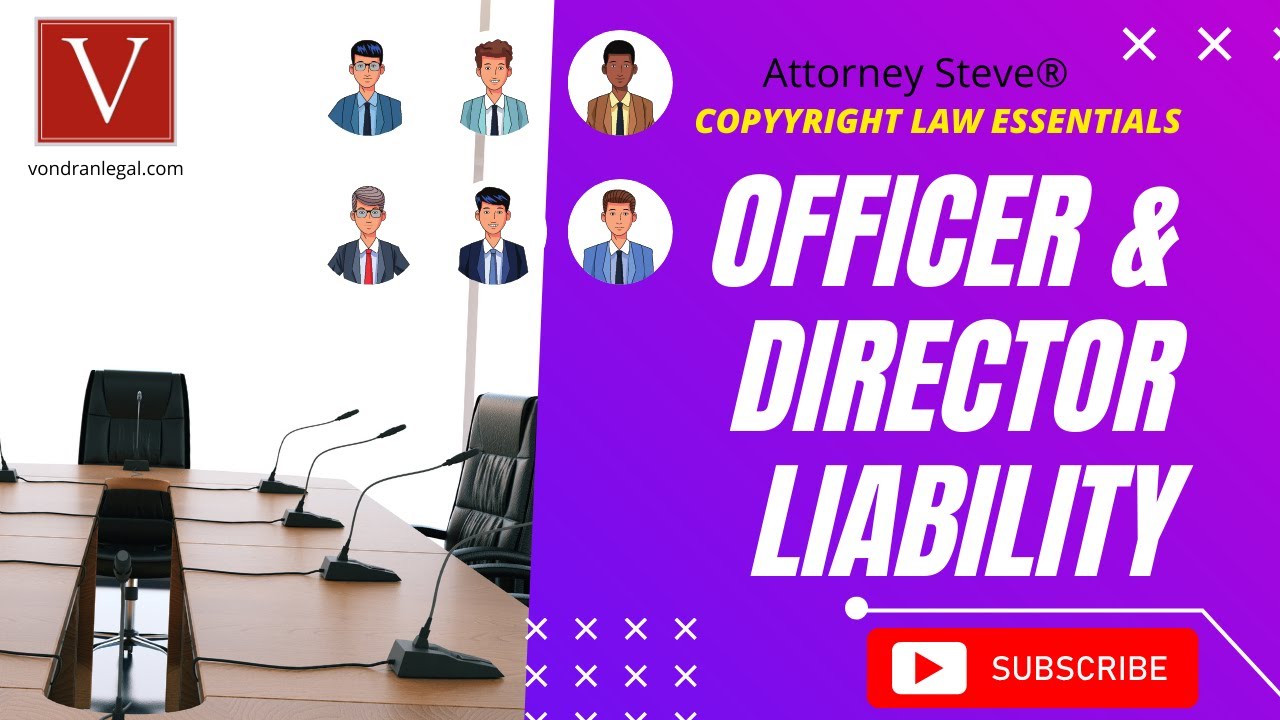 Officer and Director legal liability in software piracy cases! - YouTube
