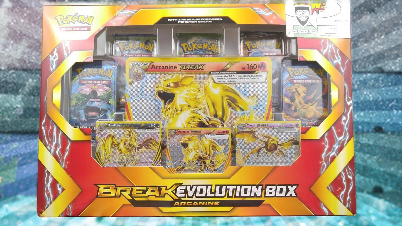 Opening an Arcanine BREAK Evolution Box of Pokemon Cards! - YouTube