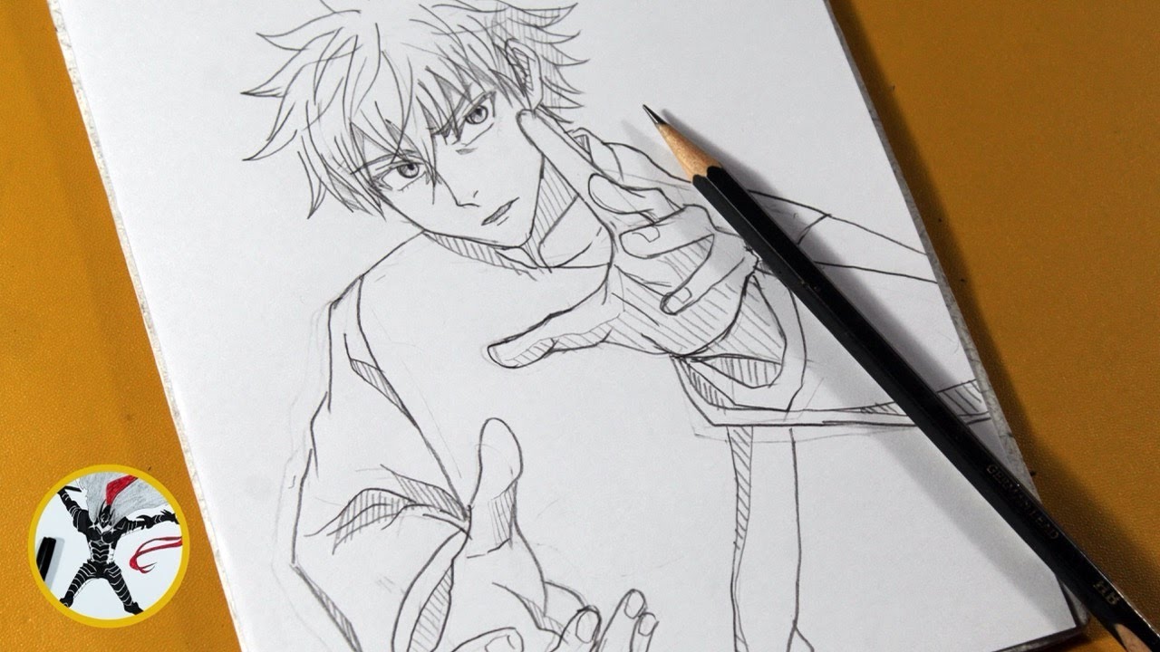 How to Draw Satoru Gojo Step by Step – Easy Anime Drawing Tutorial for ...