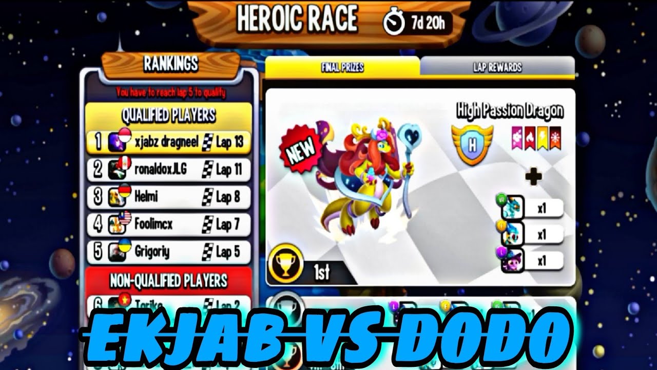 KALIAN LAP BERAPA GUYS UPDATE HEROIC RACE DRAGON CITY INDONESIA