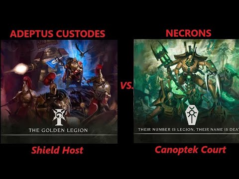 Custodes vs Necrons Battle Report Warhammer 40k Pre-Dataslate Shield ...