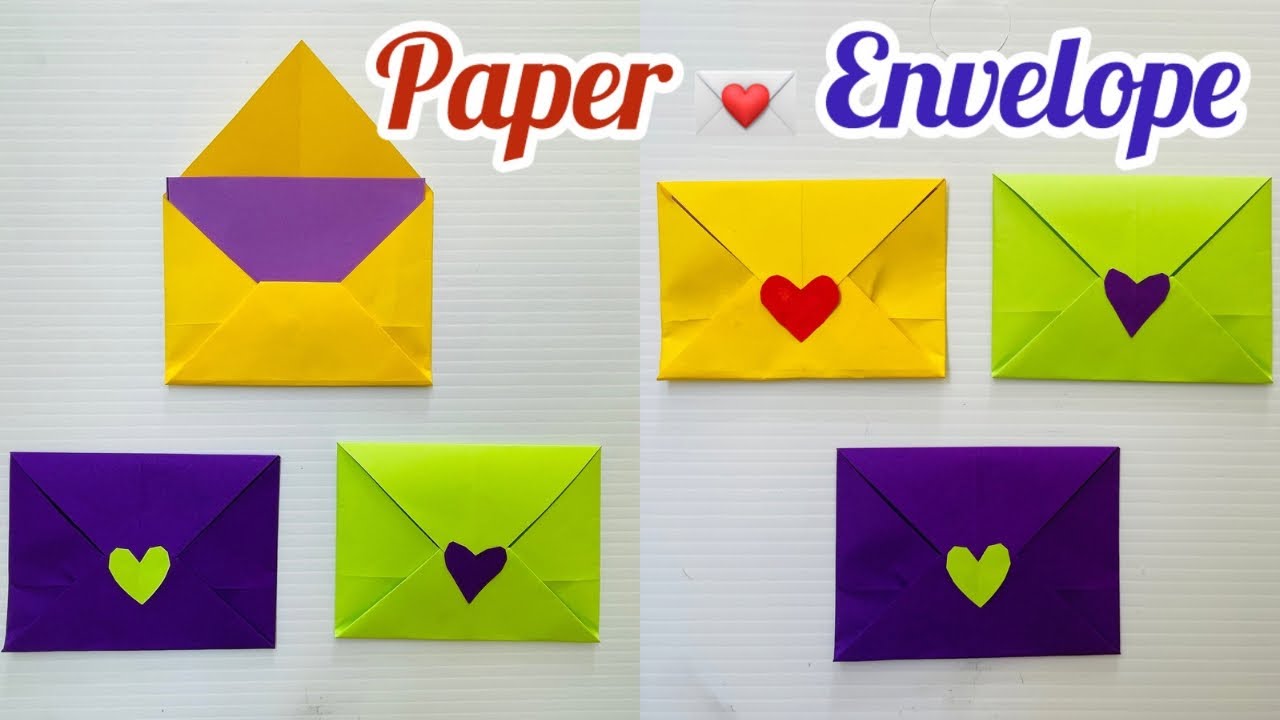 DIY How to make Paper Envelope || Easy Origami Paper Envelope ...