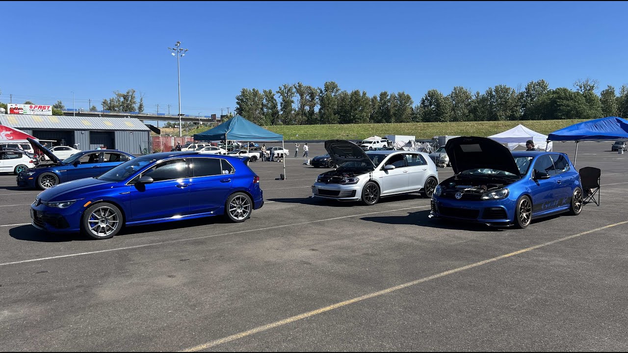Loud Audio!- Mk8 Golf R -Helmet Cam - SCCA Track Night In America - PIR ...