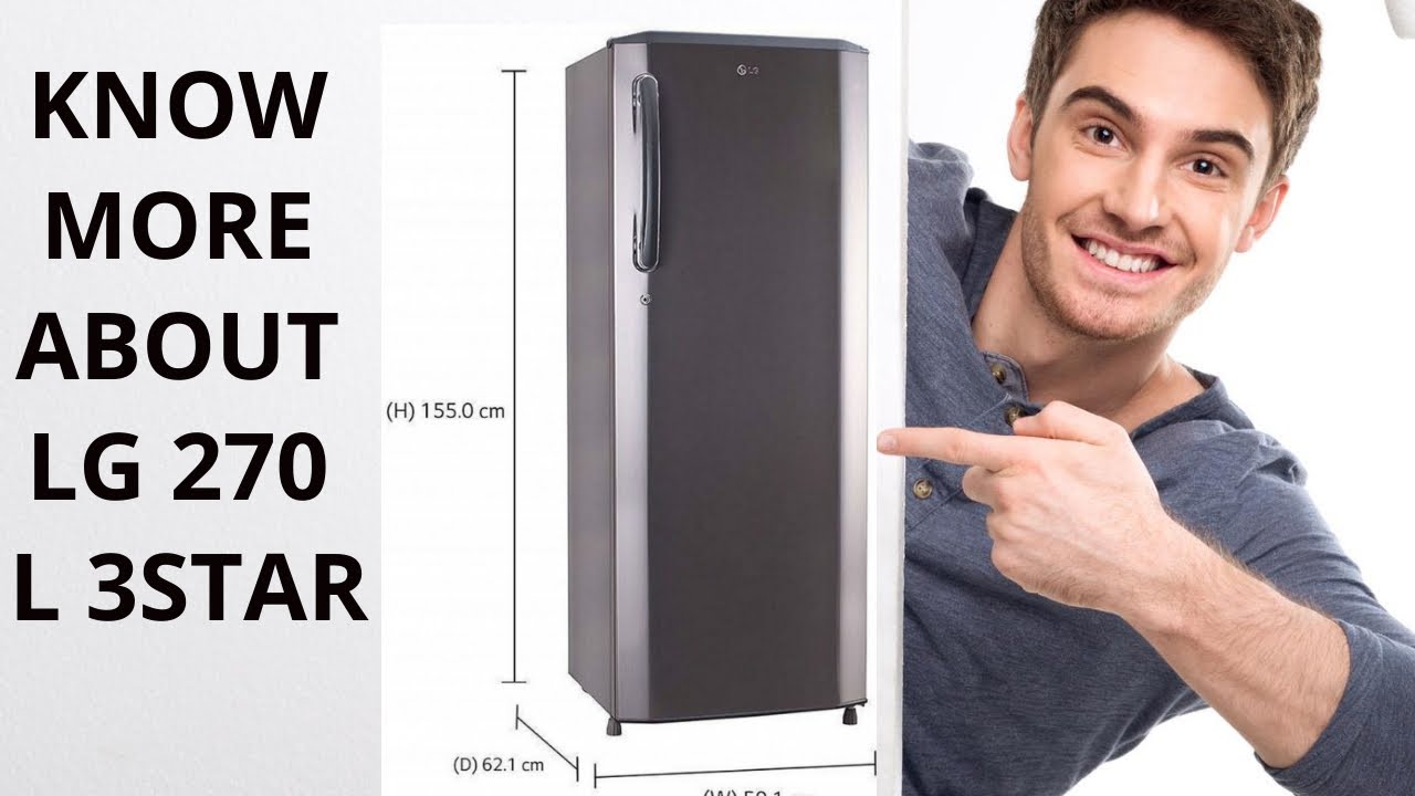 LG 270 L 3Star Direct Cool Single Door Refrigerator, Best Fridge to Buy ...