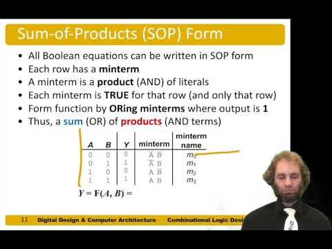 DDCA Ch2 - Part 3: Boolean Equations - YouTube