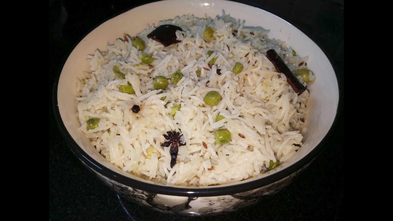 Peas Pulao - Simple and Quick Peas Pilaf - YouTube
