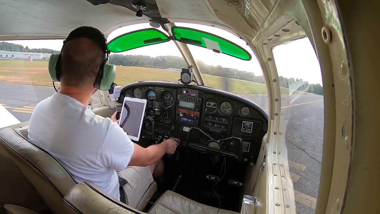 TAKEOFF one notch flaps. Piper Cherokee 140. Mid Carolina Airport ...