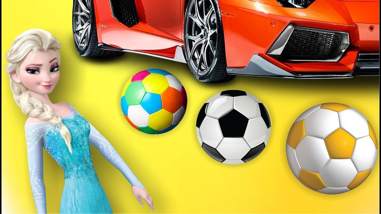 Frozen Elsa and CAR CRUSHES BALLS vs Spiderman & More Superhero Funny ...