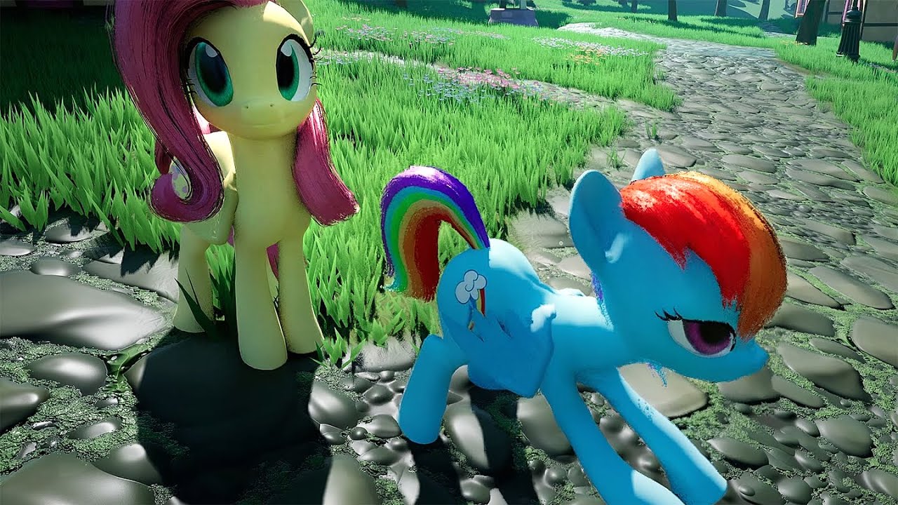 Rainbow Dash shows speed (AI ponies update) - YouTube