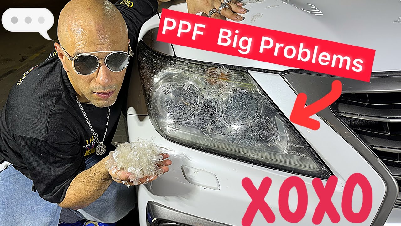 How to remove the PPF stucked on the headlight . #ppf #car #headlight # ...