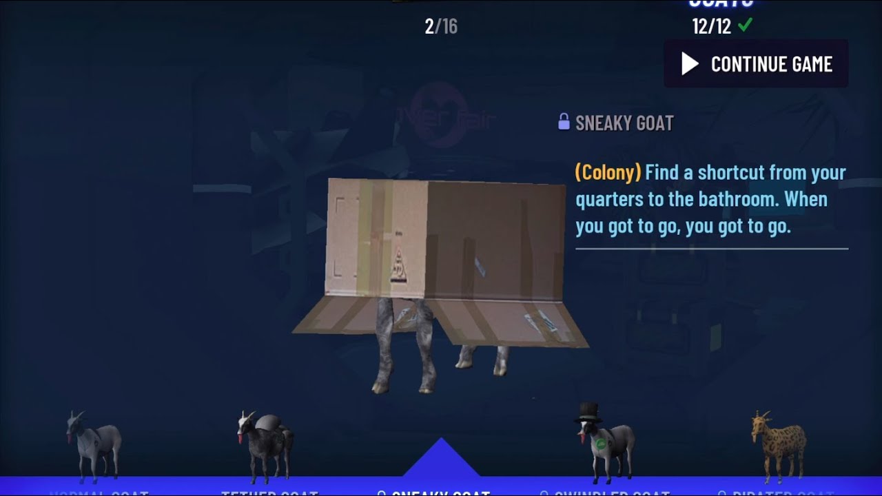 How to get the Sneaky Goat (Box Goat) in Waste Of Space - YouTube
