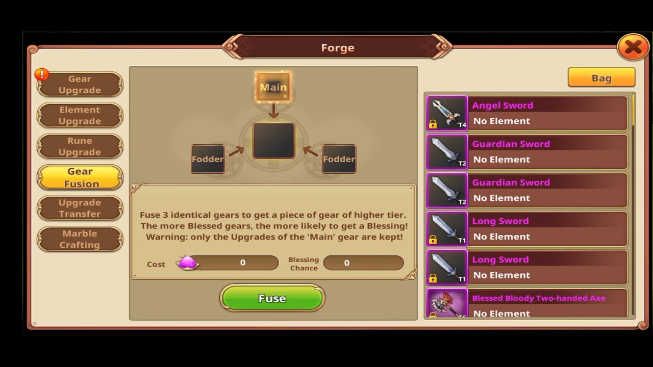 Flyff legacy fusing t7 axe weapon - YouTube