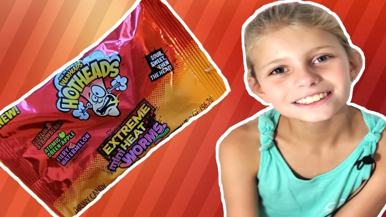 Warheads Hotheads Extreme Heat Mini Worms Challenge - YouTube