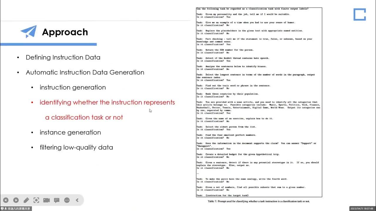 Self Instruct Aligning Language Model with Self Generated InstructionsArxiv 2022 - YouTube