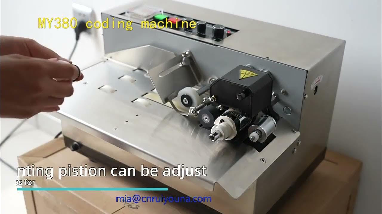 MY380 solid ink coding machine Automatic high speed embossed - YouTube