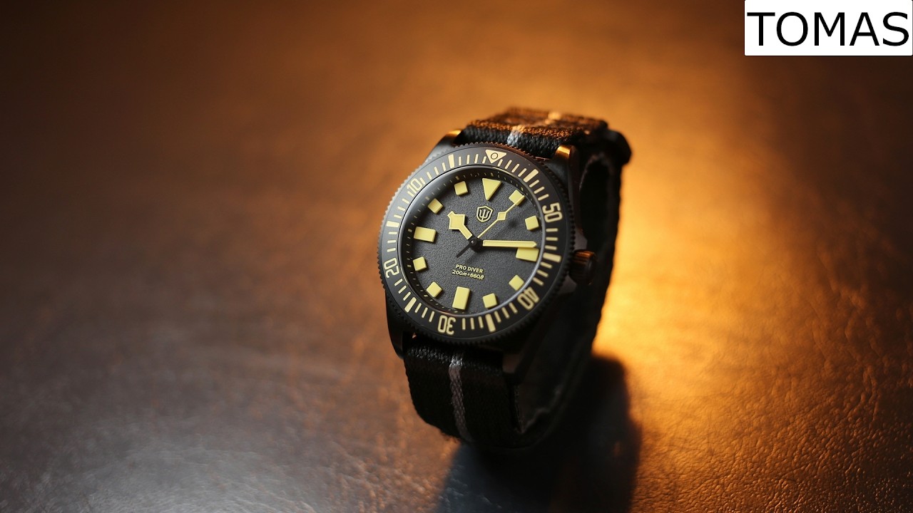 Watchdives EXD Titanium V2 38m yellow review - YouTube