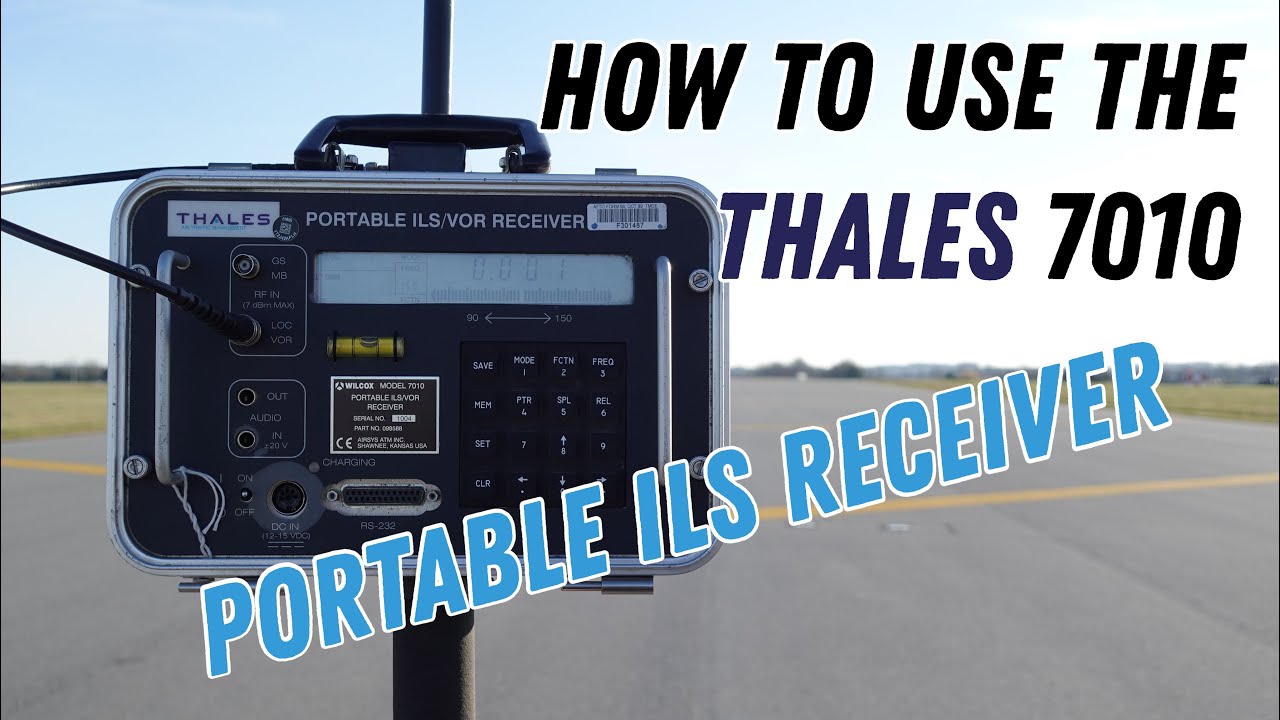 Operating a Thales Portable ILS Receiver - YouTube