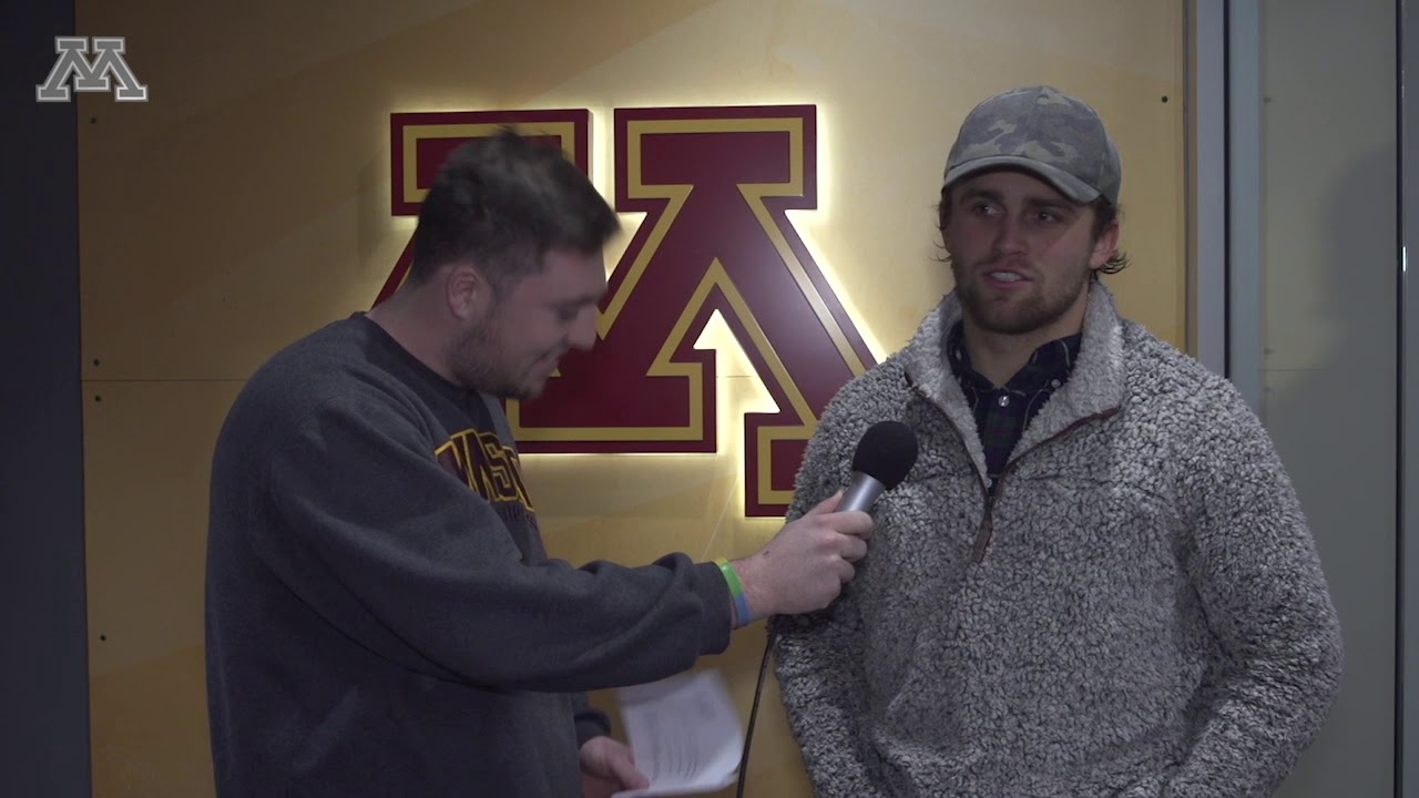 Tyler Nanne Previews Gopher Men's Hockey vs. Penn State Series - YouTube