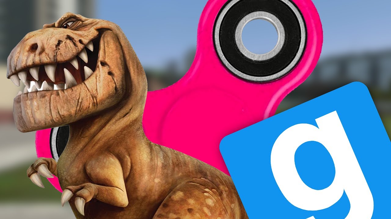 FIDGET SPINNER y DINOSAURIOS| GMOD MODS #2 - YouTube