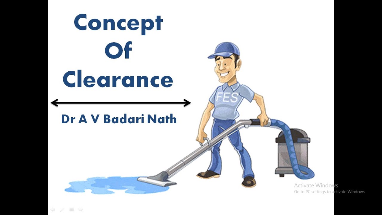 Concept Of Clearance - YouTube