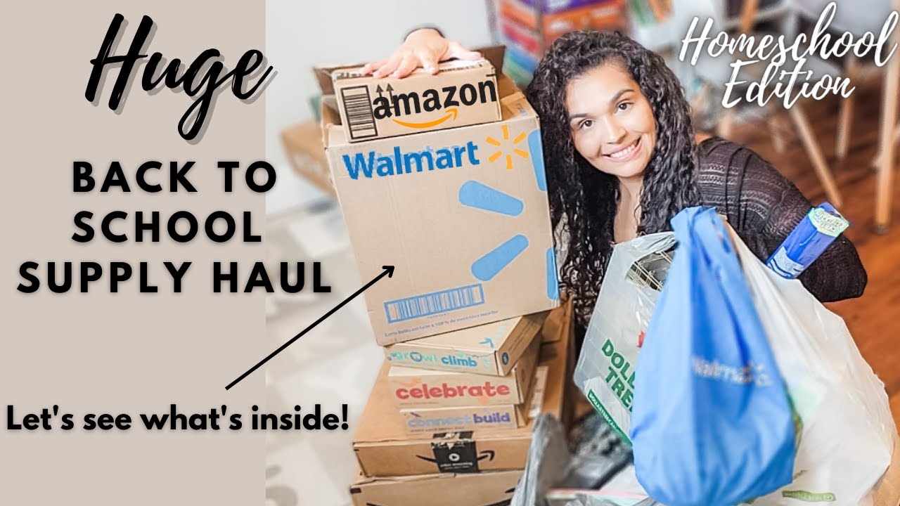 HUGE* Back to School Supply Haul - Homeschool Edition | Stationary and ...