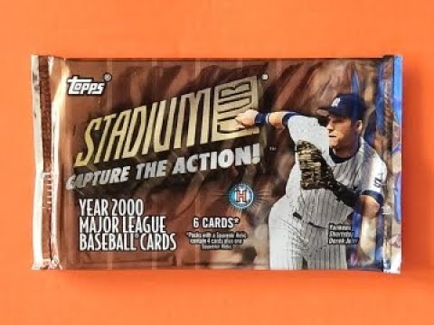 CLUTCH from an ORIGINAL 2,000 pack of 2000 Topps STADIUM CLUB baseball ...