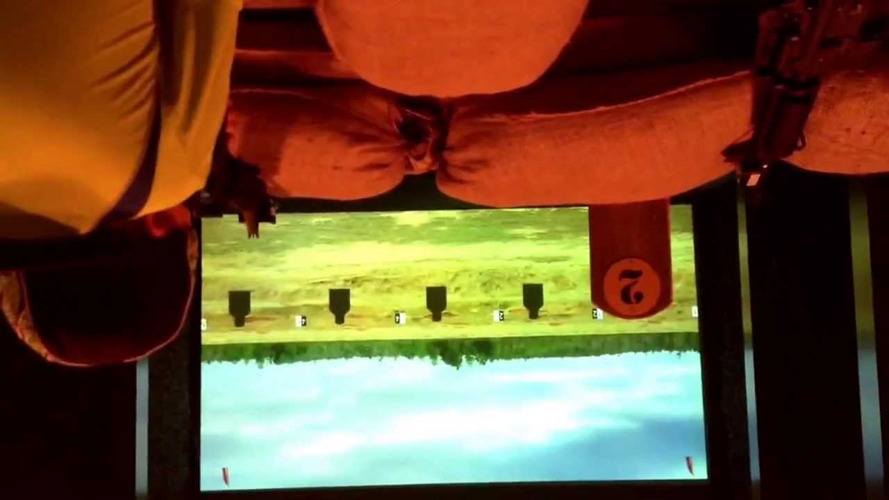 PJ shooting M16 simulator at national infantry museum - YouTube