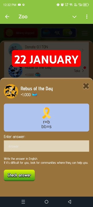 Rebus Of The Day Zoo 22 January | Zoo Rebus Of The Day | Riddle Of The Day Zoo 22 January - YouTube