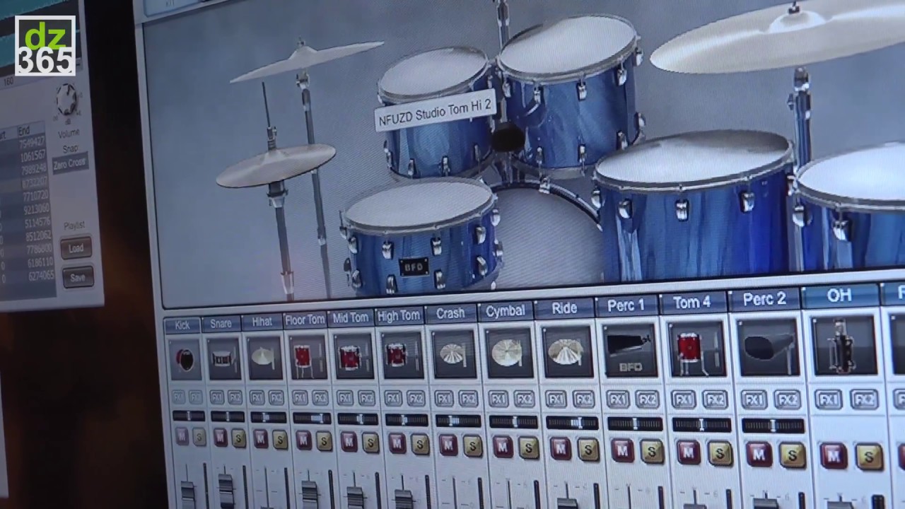 Live Drum Recording demo NFUZD Jukebox & BFD Record - YouTube