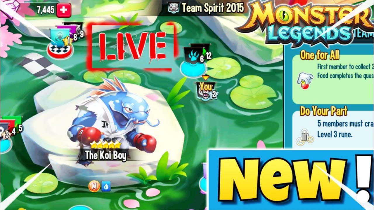 Monster Legends: Let's Team Race With Over 7,000 GEMS! - LIVESTREAM ...