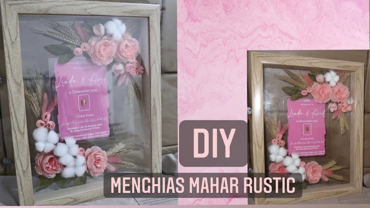 TUTORIAL CARA MEMBUAT MAHAR RUSTIC PERNIKAHAN - YouTube
